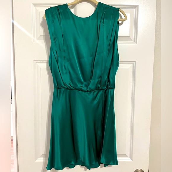 Amanda Uprichard | Dresses | Camela Dress In Dark Green By Amanda ...